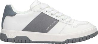 A|X Armani Exchange Homme, Chaussures, Blanc, Taille: 39 EU Baskets avec bande lat&eacute;rale contrast&eacute;e