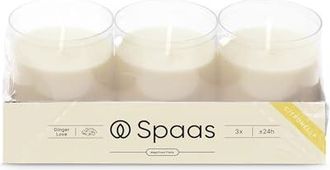 Spaas 3 Citronella Duftende Nachf&uuml;llungen, 24 Stunden - schmutziges Wei&szlig; - Ginger Love
