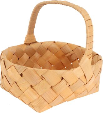 Garneck Exquisiter Detailgeflochtener Korb Großer Hochzeitskorb Zur Aufbewahrung Von Teeblattbehältergriff