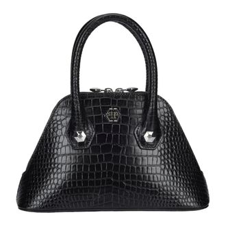 Philipp Plein Femme, Sacs, Noir, Taille: ONE Size Majestic Handbag Cocco Small