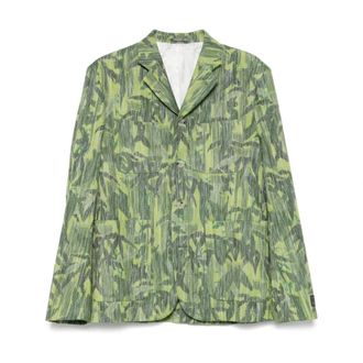 Kenzo Gr&uuml;ne Knopfleiste Vorne Jacke Taschen - - Jackets - Herren - Gr&uuml;n - L