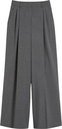 Max Mara Femme, Pantalons, Gris, Taille: 38 FR Adelfi Wide Pantalons
