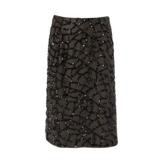 Jcsophie Rikki Midi Skirt - Femme - Jupes - Noir - Taille: 36 FR