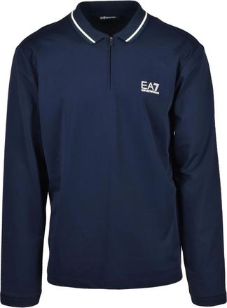 Emporio Armani Emporio Armani Ea7, Homme, Tops, Bleu, Taille: XL Polo
