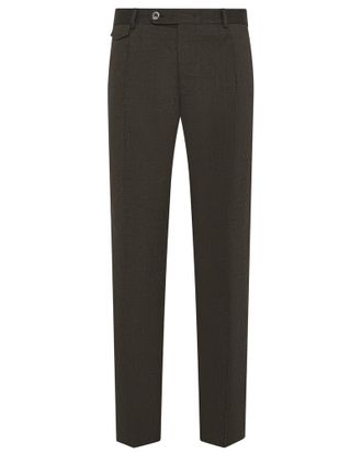 Windsor Leichte Anzughose mit Bundfalte aus Leinen und Wolle, Shaped Fit in