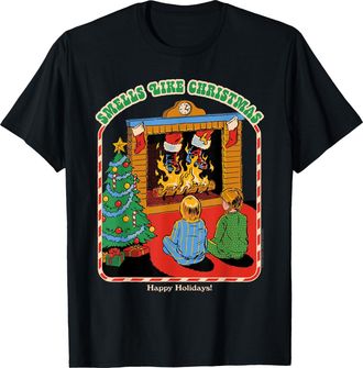 Steven Rhodes Smells Like Christmas Sarcastic Vintage Funny Adult Humor T-Shirt