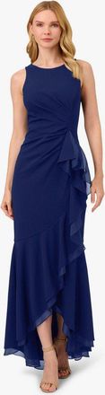 Adrianna Papell Abendkleid Ruffle Crepe Halter Gown Elegant, modern, stilvoll