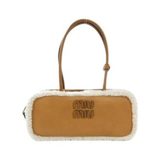 Miu Miu Pre-owned Montone Shearing Schultertasche - - Pre-owned - Damen - Braun - ONE SIZE