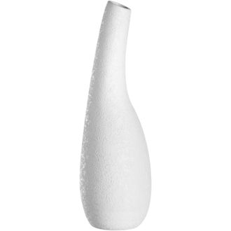 Leonardo Arco Keramikvase, 1 Stück, geschwungene Form, Vase aus Kermaik für Einzelblumen, besondere Struktur, langstiliege Blumenvase für einzelne Blumen, Höhe