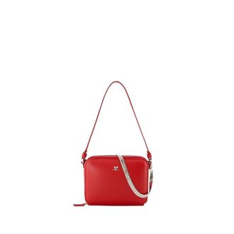 Courr&egrave;ges Cloud Chained Ledertasche - - Bags - Damen - Rot - ONE SIZE