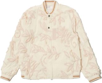 Universal Works Homme, Vestes, Beige, Taille: M Veste Bomber NS 3D Flower
