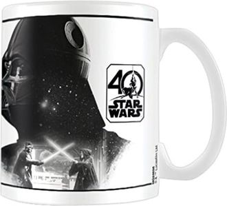 Star Wars Pyramid International AFMG24656 Star Wars 40th Anniversary (Darth Vader) Official Boxed Ceramic Coffee/Tea Mug, Paper, Multi-Colour, 11 x 11 x 1.3 cm
