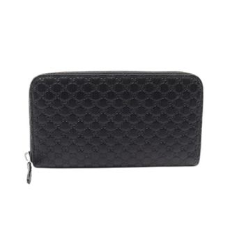 Gucci Portefeuille long en cuir Microguccissima Pre-owned - Femme - Pre-owned - Noir - Taille: ONE Size