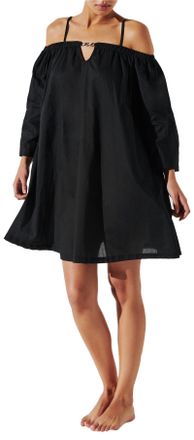 Karl Lagerfeld Lagerfeld B.V Damen DNA Off Shoulder Casual Dress, Schwarz, S EU