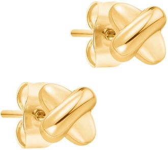 s.Oliver Ohrring - Elegante Creolen aus poliertem Edelstahl - gold - wasserfest & hautfreundlich