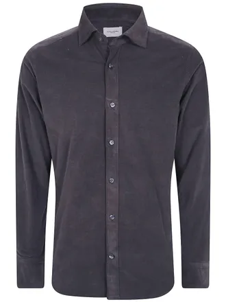 Tintoria Mattei Shirt Small Rib Velvet Shirt