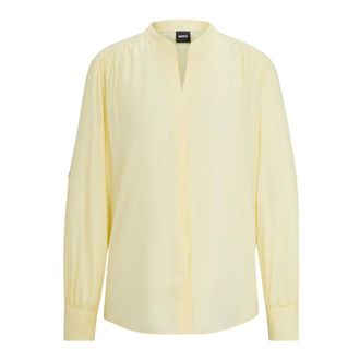 HUGO BOSS Damen, Blusen & Hemden, Gelb, 2XLGr&ouml;&szlig;e