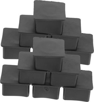Soimiss 20 Stück Teiliges Quadratische Stuhlbein Schutzkappen aus Weichem PVC Gummi rutschfeste Möbelbein Abdeckungen zum Schutz von Holz und Fliesenböden Lan