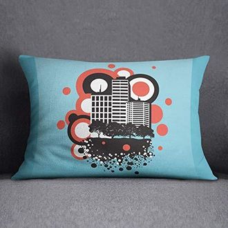 Questo Casa Dekorativ Kissenhülle, Kissenbezug, Zierkissenbezug, Wohnkultur, Für Sofa, Kaffeestube, Größe: 35x50 cm - Entworfen und hergestellt in der Türkiye