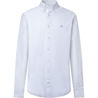 Hackett Washed Oxford Chemise, Blanc (White), XXL Homme