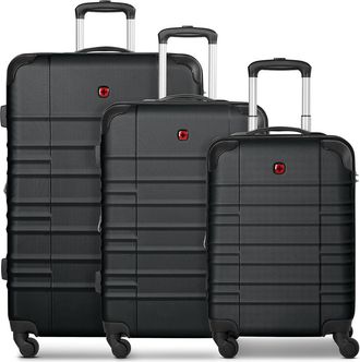 Wenger Koffer-Set 3-teilig f&uuml;r Damen und Herren | Reise-Trolleys 51 x 30 x 75 cm aus hochwertigem, sto&szlig;festem ABS Material | Erweiterbar & Teleskopgriff| Amp