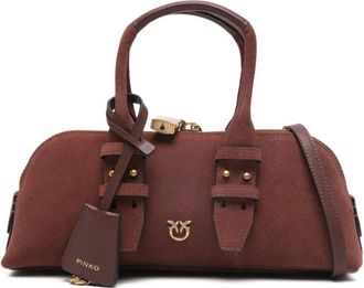 Pinko Pinko, Femme, Sacs, Rouge, Taille: ONE Size Bowling Bag