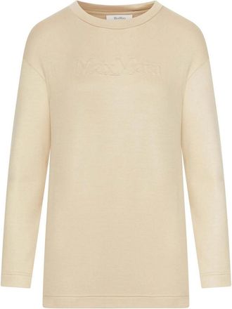 Max Mara Rundhalspullover - Beige