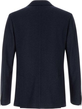 Brioni Silk and Cashmere Blazer - Navy