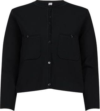 Toteme Gilet droit &agrave; poches en maille compacte