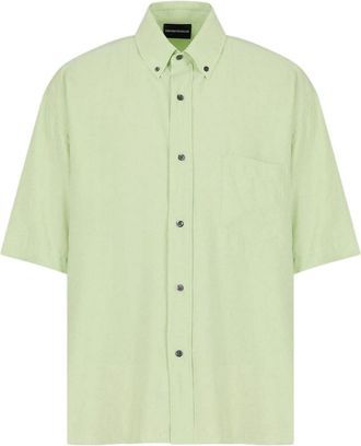 Emporio Armani EA7 - Hemd f&uuml;r Herren, kurz&auml;rmlig (Gr&uuml;n)