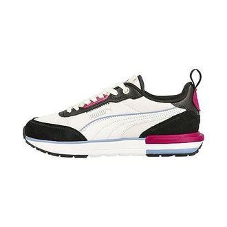 Puma R22 Chaussures de Sport pour Femme, Warm White Puma White Puma Black Pinktastic, 39 EU