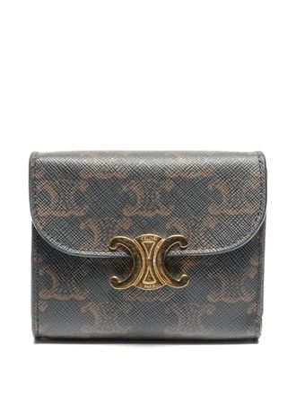 Celine 2010-2020s Macadam Triomphe Portemonnaie - Braun