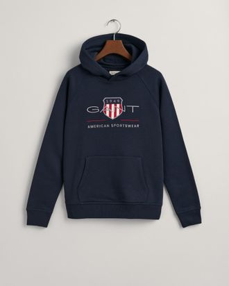 GANT Teenager Archive Shield Hoodie (158/164) EVENING Blau