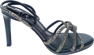 Steve Madden Femme, Chaussures, Noir, Taille: 37 1/2 EU Sandali Ecopelle