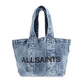 AllSaints Femme, Sacs, Bleu, Taille: ONE Size Izzy Denim Tote