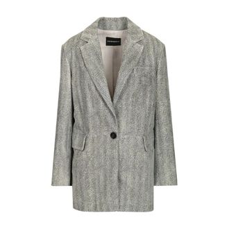 Emporio Armani Signature Blazer - - Jackets - Damen - Grau - XS