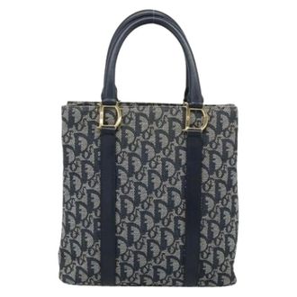 Dior Pre-owned Cuir sacs-main - Femme - Pre-owned - Bleu - Taille: ONE Size