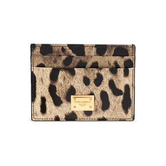 Dolce & Gabbana Dauphine Kartenetui mit Platte - - Accessories - Damen - Braun - ONE SIZE