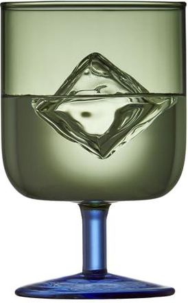 Lyngby Glas Verre &agrave; vin 30 cl Vert/Bleu