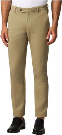 Brooks Brothers Homme, Pantalons, Vert, Taille: W38 Chino en gabardine de coton stretch coupe r&eacute;guli&egrave;re