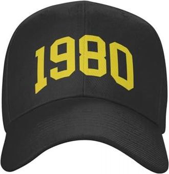 Generic Casquette de baseball classique &laquo; Born in 1980 &raquo; - Casquette de baseball respirante pour homme et femme - Cadeau dext&eacute;rieur
