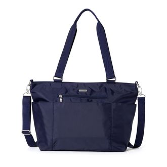 Baggallini Damen Essential Tragetasche Arbeitstasche mit Laptop-H&uuml;lle - Reise-Schultertasche mit Gep&auml;ckh&uuml;lle, Cadet Marineblau
