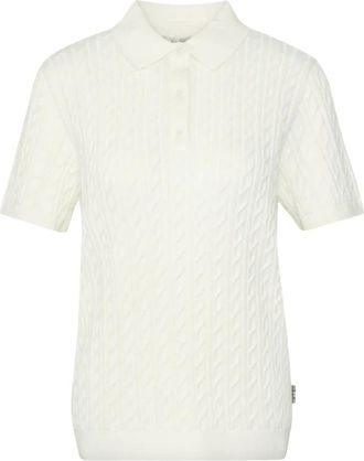Barbour Femme, Tops, Blanc, Taille: 38 FR Hartland Knitted Polo