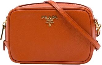Prada Sac bandouli&egrave;re vintage doccasion - Femme - Pre-owned - Orange - Taille: ONE Size