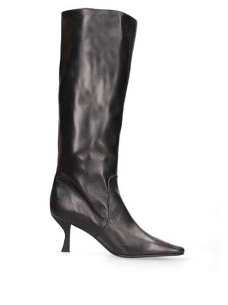 Marc Ellis Bottes hautes en cuir v&eacute;ritable pour femmes GLC4660C-15.5, Noir, 37 EU