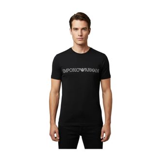 Emporio Armani Megalogo T-Shirt - - Tops - Herren - Schwarzk - L