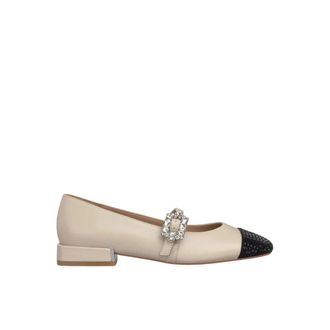 Alma En Pena Flacher Schuh mit Strass-Zehenkappe - - Shoes - Damen - Wei&szlig; - 40 EU