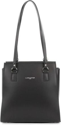 Lancaster Femme, Sacs, Noir, Taille: ONE Size Sac &agrave; dos polyvalent &agrave; fermeture &eacute;clair lisse noir