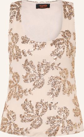 Miss Goodlife Miss Goodlife Mesh-Top Mit Pailletten gold