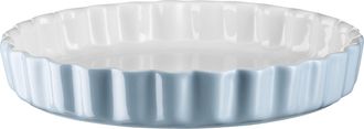 Mäser Mäser 931141 Kitchen Time Tarteform, Quicheform, Obstkuchenform, kratz- und schnittfest, runde Backform mit Wellenrand, Ø 27 cm, Blau